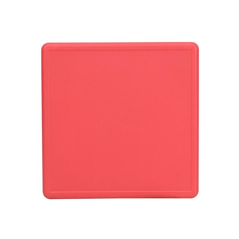 Flash Furniture 24'' Square Red Plastic Height Adjustable Activity Tab ...