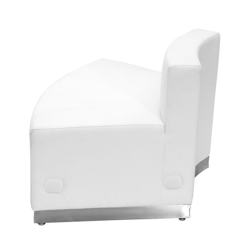 Flash Furniture HERCULES Alon Series Melrose White Leather Convex Chai ...